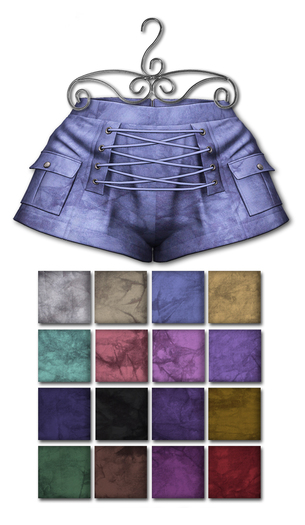 Second Life Marketplace - Graffitwiear Acid Wash Deviant Shorts
