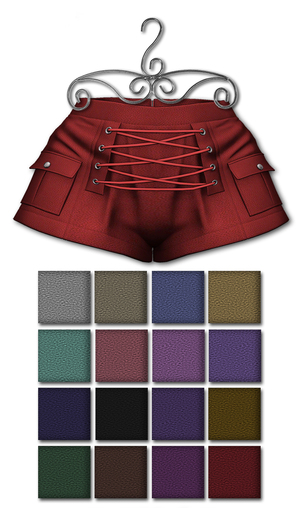 Second Life Marketplace - Graffitiwear Leather Deviant Shorts
