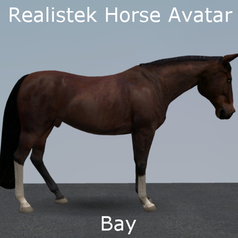 Second Life Marketplace - Realistek Horse Avatar (Bay / boxed)