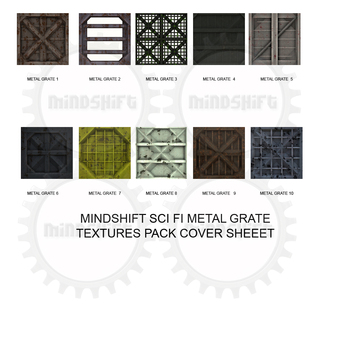 Second Life Marketplace - Mindshift - Sci Fi Metal Grate Textures