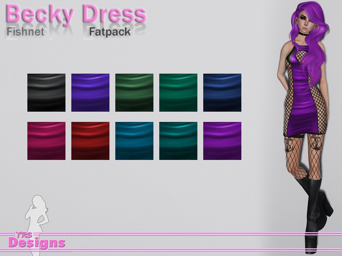 Second Life Marketplace - Becky Fishnet Fatpack Collection