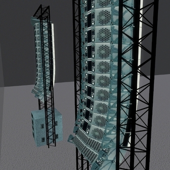 Second Life Marketplace - #PLT# Geo Array & truss(pair line array stage ...