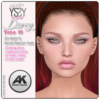 Second Life Marketplace - DEMO *YS&YS* Darcy Skin Applier for Akeruka ...