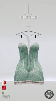 Second Life Marketplace - UC Dreamweaver dress mint Maitreya Belleza Slink