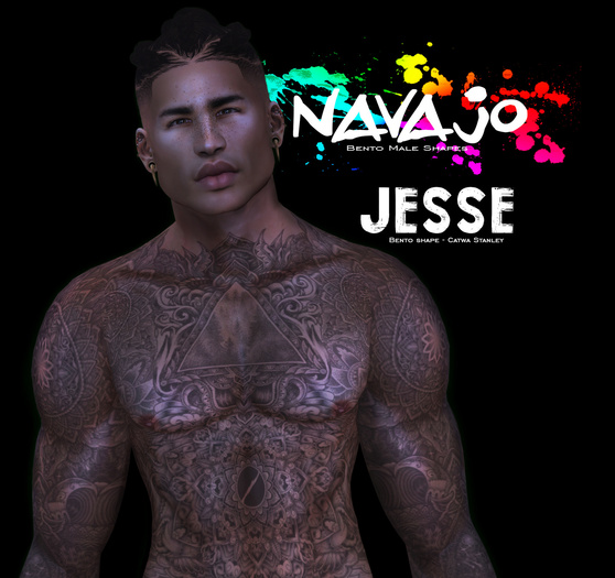 Second Life Marketplace - NAVAJO - Jesse bento shape for catwa Stanley