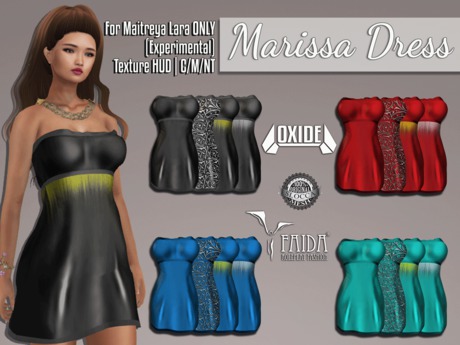 Second Life Marketplace - OXIDE x Faida Marissa Dress {Maitreya} MESH ...