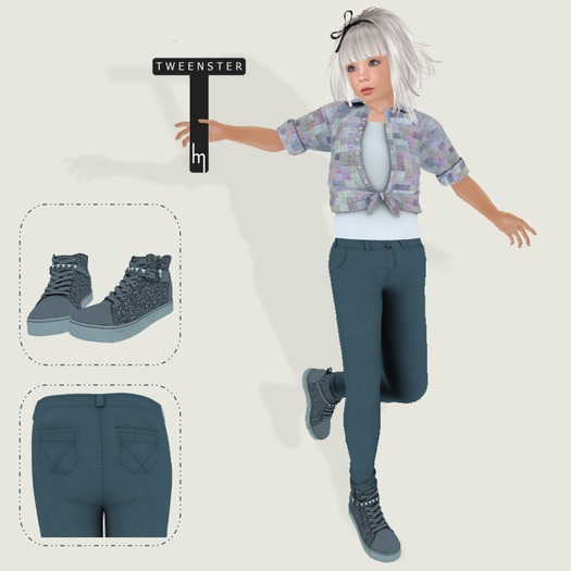 Second Life Marketplace - NRs!-Tweenster-outfit Plaid