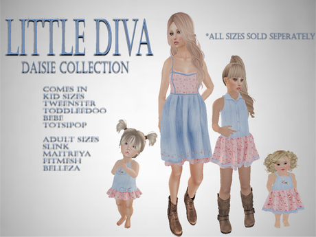 Second Life Marketplace - ~Little Diva~Totsi Daisie all sizes