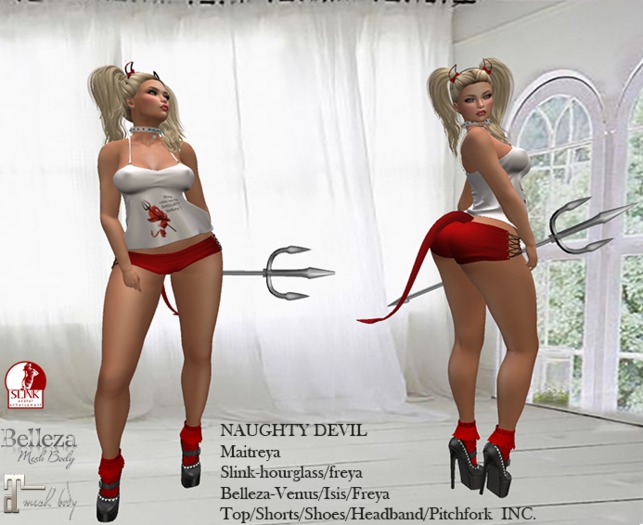 Second Life Marketplace {dbs} Naughty Devil Outfit
