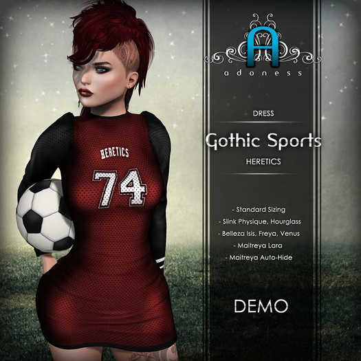 Second Life Marketplace - adoness : gothic sports : dress : DEMO