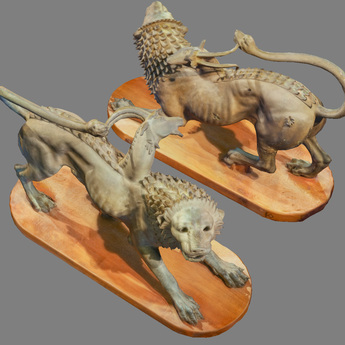 Second Life Marketplace - 3D / Chimera Statue / 8 land impact