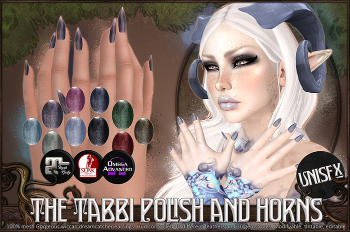 Second Life Marketplace - :[P]:- Tabbi Polishes & Horns