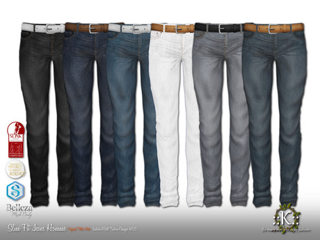 Second Life Marketplace - ::K:: Slim Fit Jeans Homme FAT [BOX]