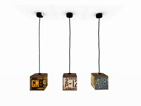 Second Life Marketplace - MSD - License Plate Hanging Lights - Set of ...