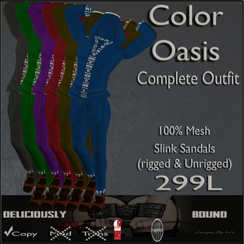 Second Life Marketplace - Color Oasis Outfit