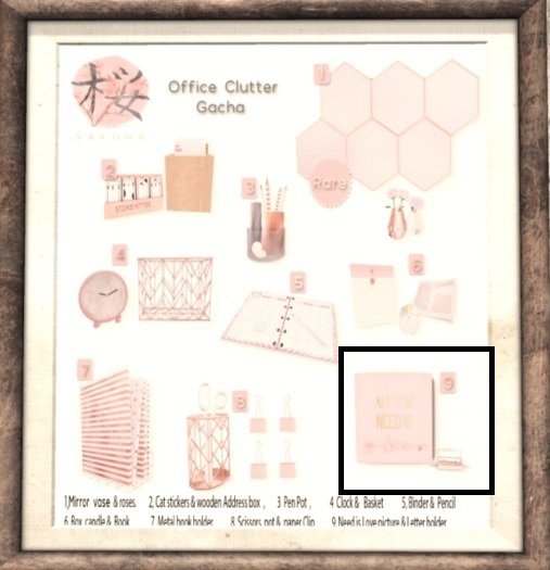 Second Life Marketplace - {sakura}-office clutter 9 Need is love ...