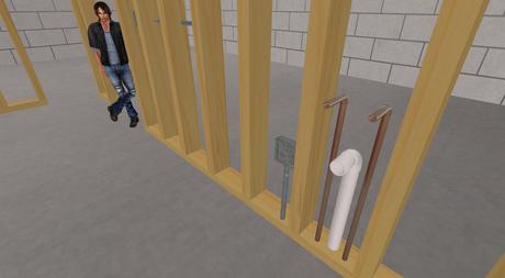 Second Life Marketplace - Mesh Wood Construction Wall Skeleton Frames