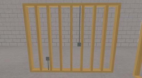 Second Life Marketplace - Mesh Wood Construction Wall Skeleton Frames