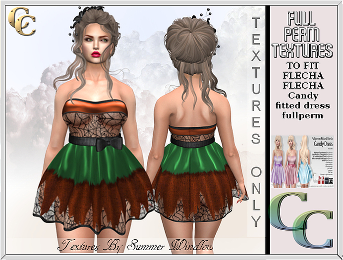 Second Life Marketplace - FLECHA CANDY DRESS TEXTURE GFH 8 - FULL PERM