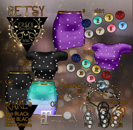 Second Life Marketplace - ERSCH - Betsy Gacha Headband 24 Gold