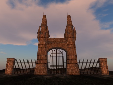Second Life Marketplace - Castle Gateway ~ Fallen Angel (Mesh & Sculpt ...