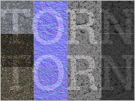 Second Life Marketplace - [T] Rough Asphalt Material Texture Set