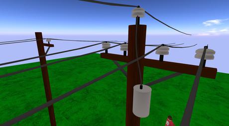 Second Life Marketplace - Mesh Power Lines and Accessories - 1 Prim Each