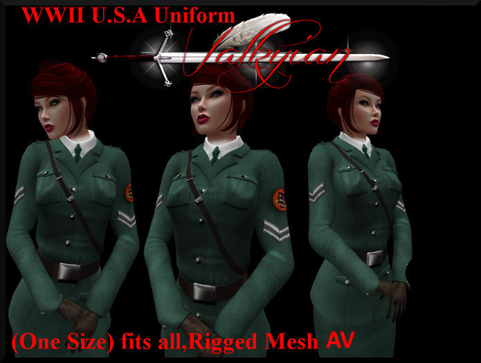 Second Life Marketplace - ~Valkyrian~ American WWII Fem- Historic ...