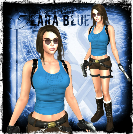 Second Life Marketplace - ADVENTURE GEAR "Lara Blue" ( Maitreya ...