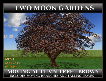 Second Life Marketplace - MOVING AUTUMN TREE - FAT PACK* 6 LARGE AUTUMN ...