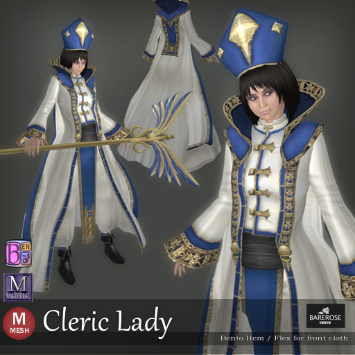 Second Life Marketplace - ::: B@R ::: Cleric Lady (Bento Hem)