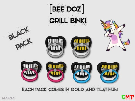 Second Life Marketplace - [Bee Doz] Grill Binki BLACK PACK BOXED