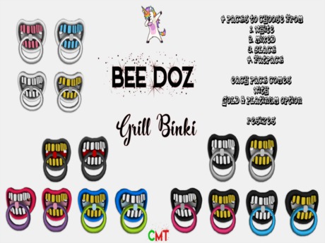 Second Life Marketplace - [Bee Doz] Grill Binki BLACK PACK BOXED