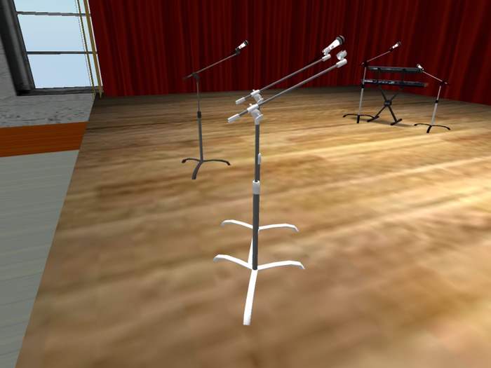 Second Life Marketplace Reduced Gp Microphone Stand Ver 22 5 Prims Boxed
