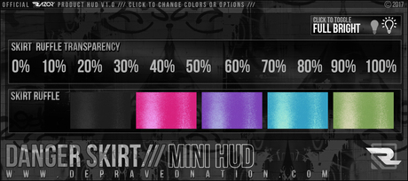 Second Life Marketplace - Razor/// Danger Skirt w/ Garter DEMO
