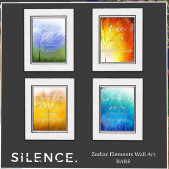 Second Life Marketplace - Silence. - Elements Wall Art RARE