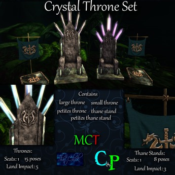 Second Life Marketplace - ~tc~ CP Crystal Throne Set