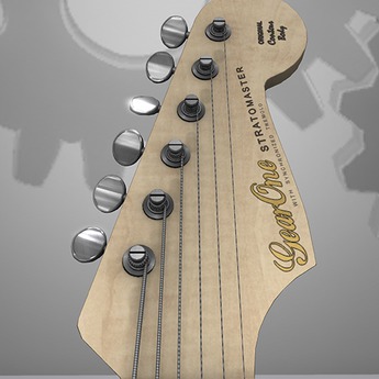 Second Life Marketplace - [G1]GearOne - StratoMaster Mesh Guitar Set ...