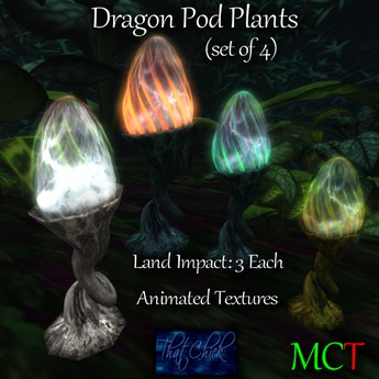 Second Life Marketplace - ~tc~ Dragon Pod Plants Set