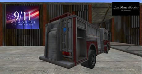 Second Life Marketplace - 9/11 Firefighter Truck damaged mesh