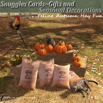 Second Life Marketplace - Feline Autumn Hay Fun By Snuggles