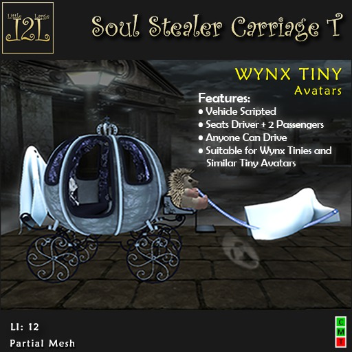 Second Life Marketplace - L2L Soul Stealer Carriage "T" (Tinies)