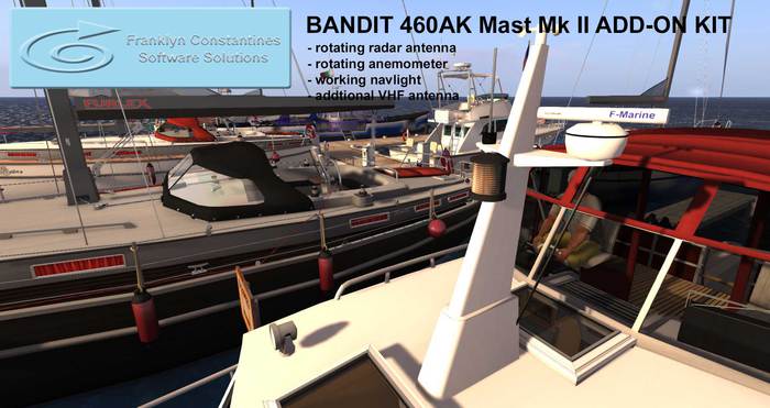 Second Life Marketplace - Mast for BANDIT 460AK Mk II ADD-ON KIT