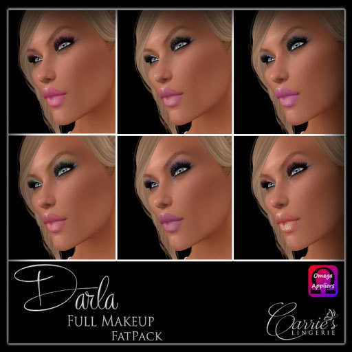 Second Life Marketplace - CB~Darla Full Makeup (box) Muted colors