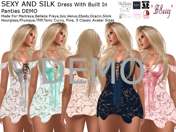 Second Life Marketplace Bsassy Sexy And Silk Dress Demo