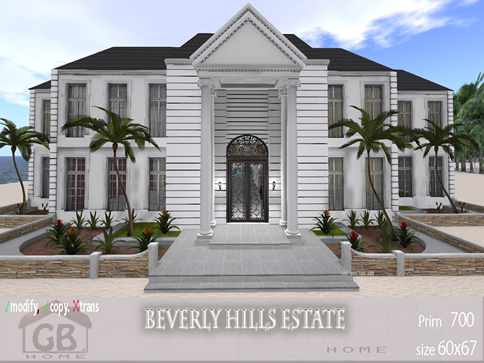 Second Life Marketplace - [GB] Beverly Hills Estate 4 to 6 bedroom