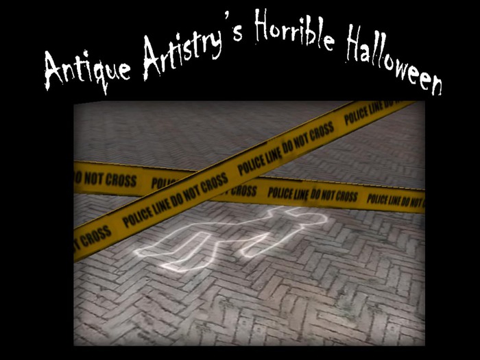 Second Life Marketplace Halloween Dollarbie Murder Scene