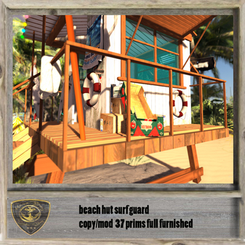 Second Life Marketplace - beach hut surf guard
