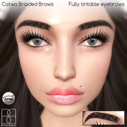 Second Life Marketplace - *Booty's Beauty* Catwa Braided Brows Set ...