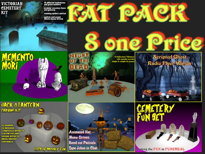 Second Life Marketplace - Halloween Spooky Fat Pack with FREE GIFTS